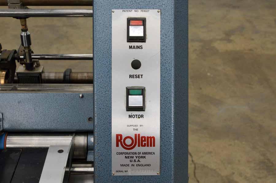 Lot #26: Rollem Auto 4 Perf Slit Score Machine - WireBids